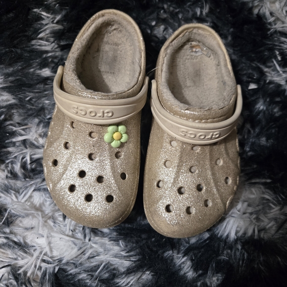 CROCS | Shoes | Crocs Kids Gold Clogs 3 | Poshmark
